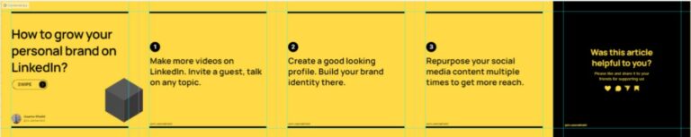 7 Awesome LinkedIn Carousel Templates - Contentdrips