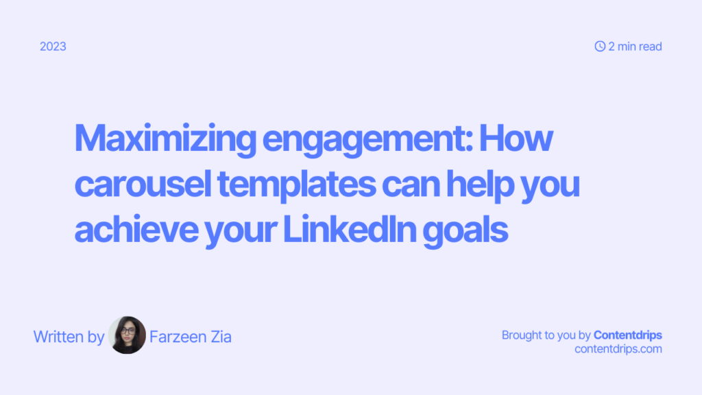Maximizing engagement: How carousel templates can help you achieve your ...