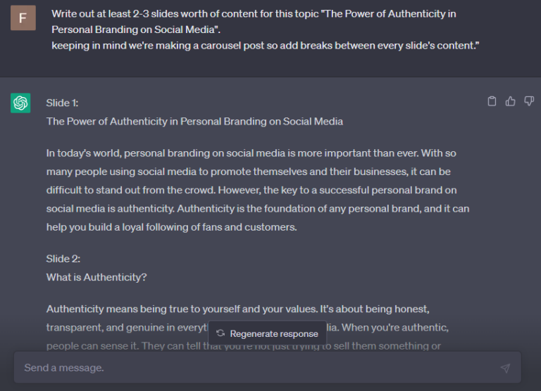 Create high performing carousel posts with ChatGPT + AI Prompts - Contentdrips