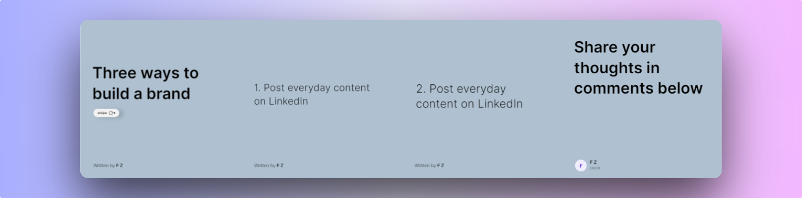 10 Carousel Templates for your Personal Brand - Contentdrips