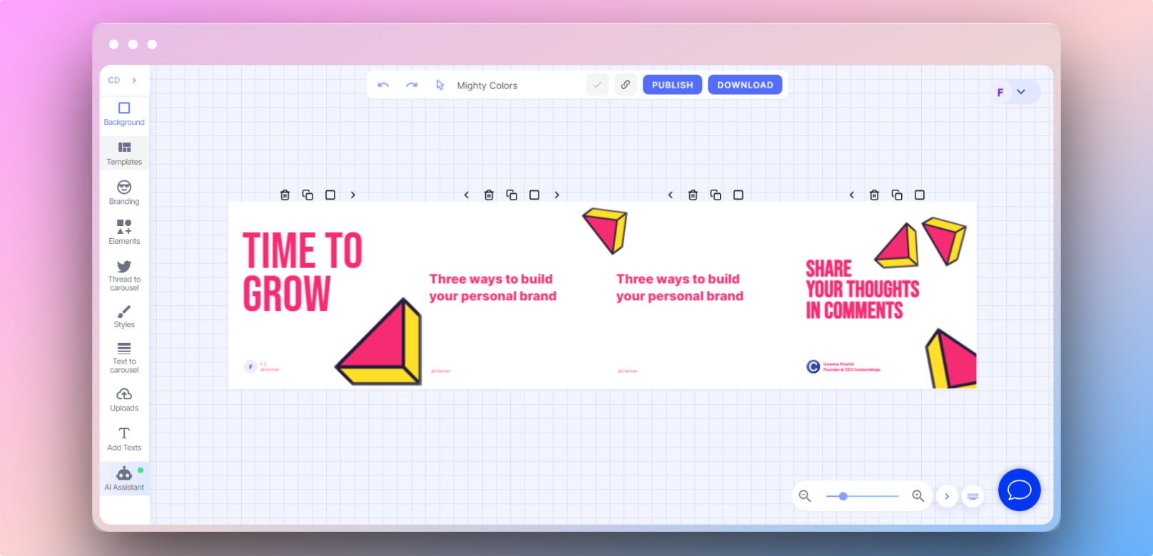 Create LinkedIn & Instagram Carousel Posts With AI - Contentdrips